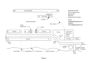 Park Map - Deep Bay RV Park